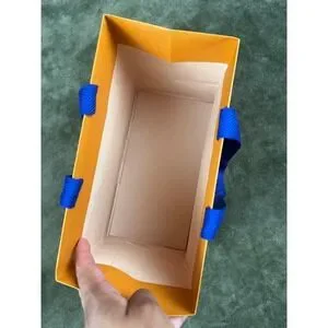 Louis Vuitton | Bags | Louis Vuitton Small Orange Paper Shopping Bag ...